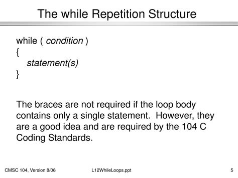 PPT The While Looping Structure PowerPoint Presentation Free Download ID