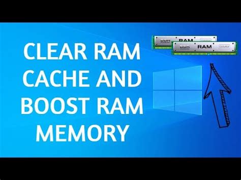 How To Clear RAM Cache MEMORY And Increase RAM In Windows BEST SETTINGS POSSIBLE YouTube