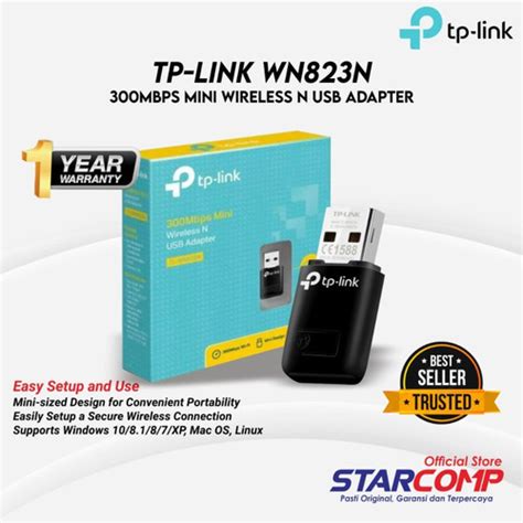 Jual USB Wifi TP Link Wireless N USB Adapter TL WN823N 300Mbps Kota Surakarta Starcomp Solo