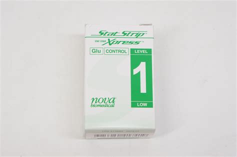 Nova Biomedical 41741 Stat Strip Xpress Glu Control Level 1 Low 4ml