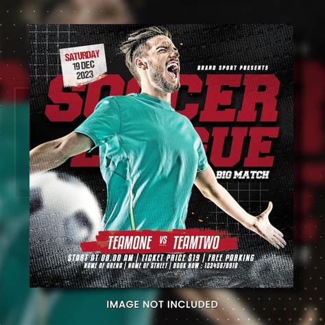 Premium Psd Soccer Game Poster