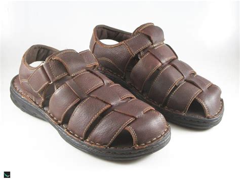 Men S Closed Toe Leather Sandals Leather Collections On Frostfreak Com