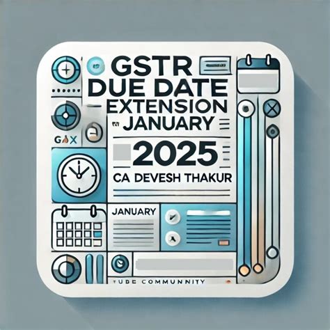 Extension Of Due Date W R T Gstr 1 And Gstr 3b January 2025