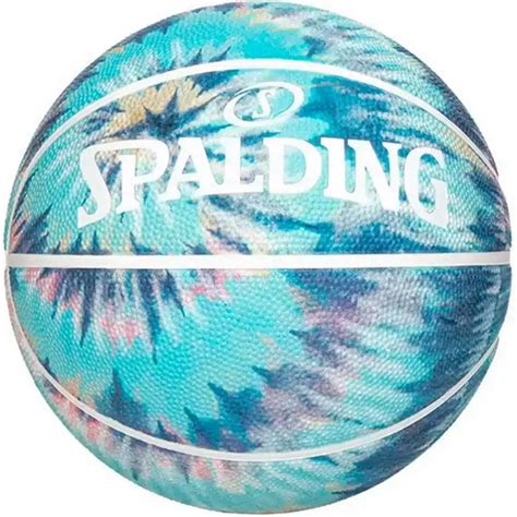 Pelota Spalding De Basquet Unisex Tiedye Turquoise Rubber Sz6