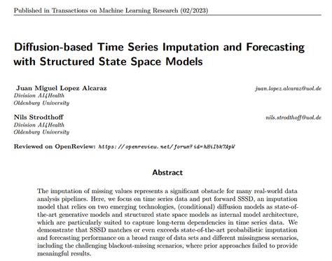 Sssd Diffusion Based Time Series Forecasting