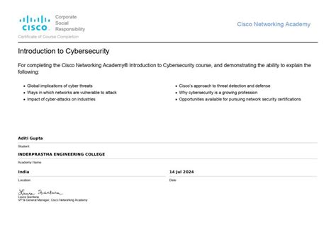 aditi gupta on linkedin cybersecurity cisconetworkingacademy