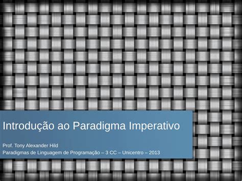 Pdf Introdução Ao Paradigma Imperativo Dokumentips