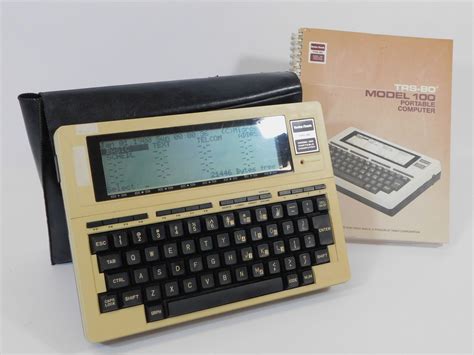 Used Radio Shack Trs 80 Model 100 Vintage Portable Computer W Case Manual Nice Ubb Threads