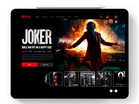 netflix concept ui by yogesh madharam on dribbble
