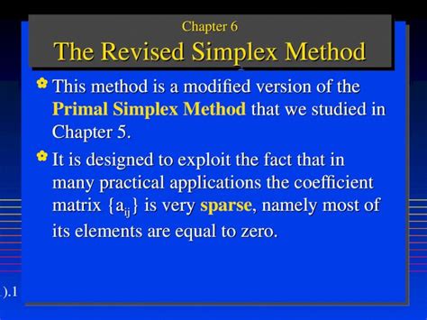 ppt chapter 6 the revised simplex method dokumen tips