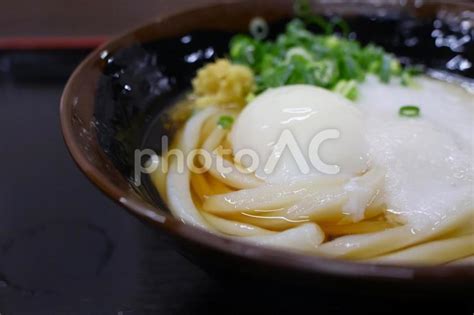 さぬきうどんのとろ玉ぶっかけの冷や No 28910637｜写真素材なら「写真ac」無料（フリー）ダウンロードok