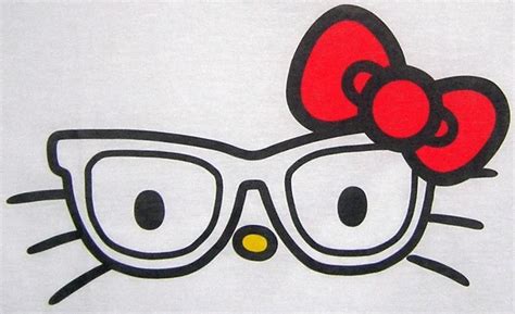 How To Draw Hello Kitty Nerd Step By Step