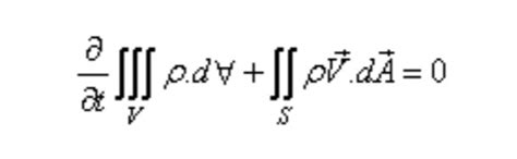 Derivation For Continuity Equation In Integral Form