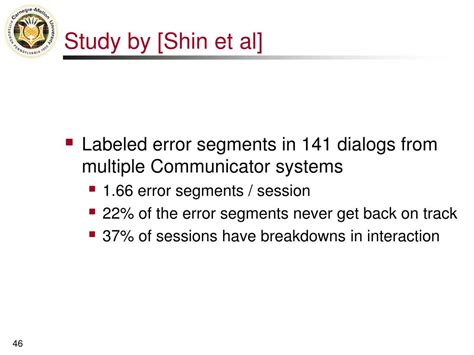 Ppt Error Awareness And Recovery In Task Oriented Spoken Dialogue Systems Powerpoint