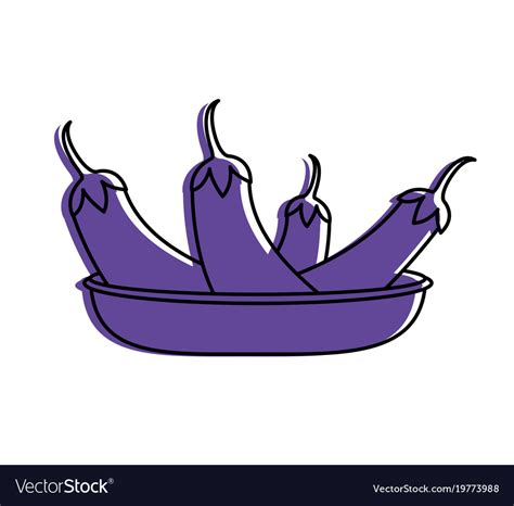Isolated Eggplant Design Royalty Free Vector Image