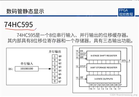 数码管静态显示（一）串行静态数码显示实验 Csdn博客