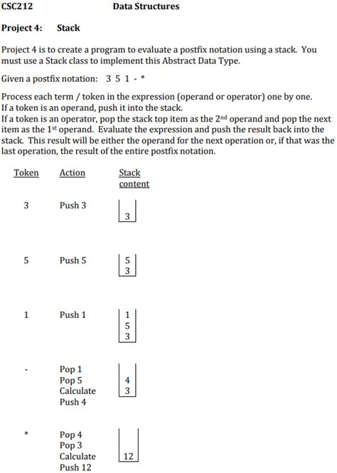 Solved Csc212 Data Structures Project 4 Stack Project 4 Is