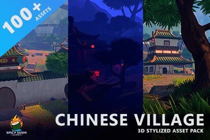Stylized Chinese Village Vibrant Urp Assetpack Assetstore Price