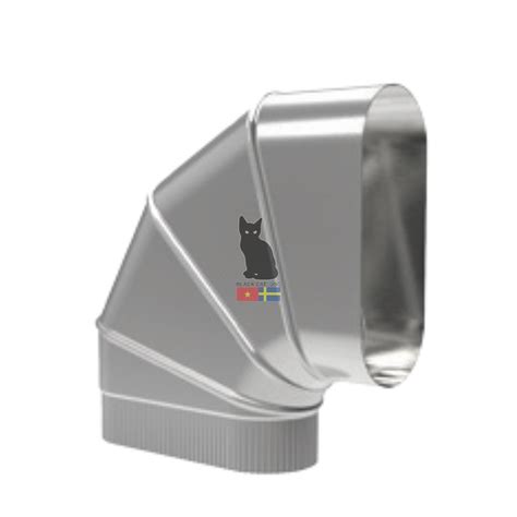 90° Flat Oval Elbow Vn