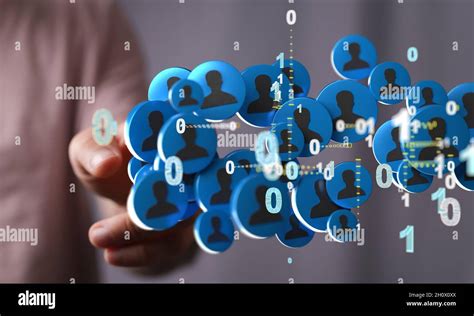 Person Presenting The Virtual Projection Of Digital Conference