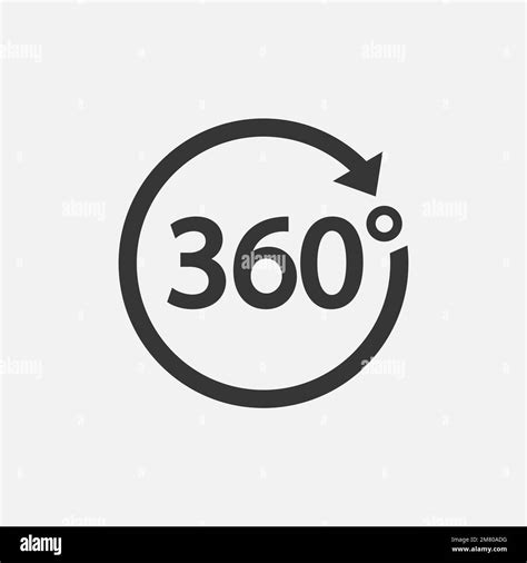 360 Icon 360 Degree View Symbol Vector Illustration Eps 10 Stock Vector Image And Art Alamy