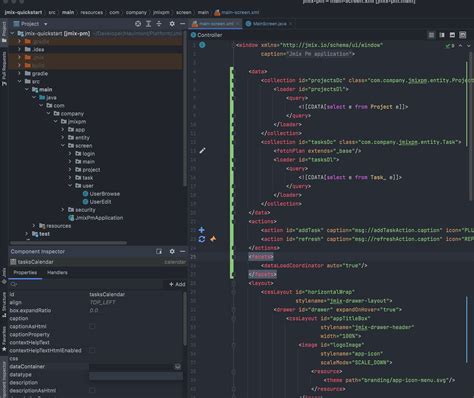 No Datacontainer Suggestion For Calendar In Component Inspector · Issue 654 · Jmix Projects