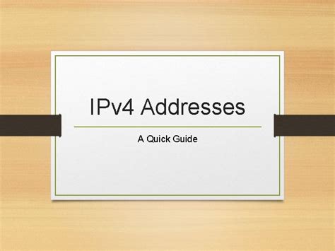 Ipv 4 Addresses A Quick Guide What Is Ipv 4 Addresses A Quick Guide What Is