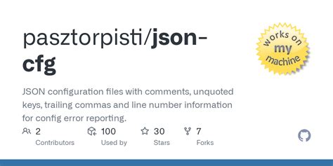 Github Pasztorpistijson Cfg Json Configuration Files With Comments