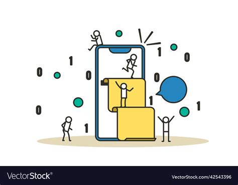 Report Data Is Received By A Man And A Woman Vector Image