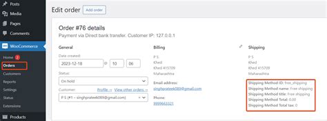 How To Show Shipping Method Data On The Order Edit Pages In Woocommerce