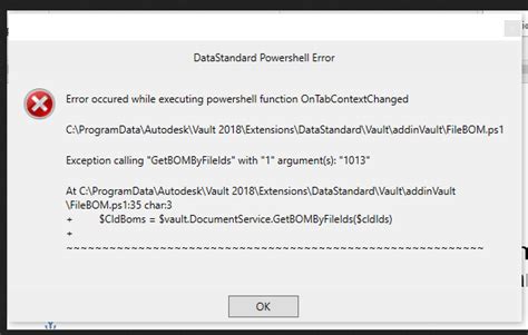 Exception Calling Getbombyfileids With 1 Arguments 1013