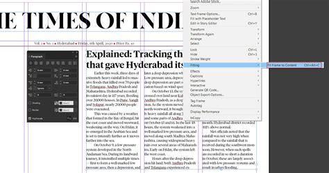 quick indesign trick split and span columns