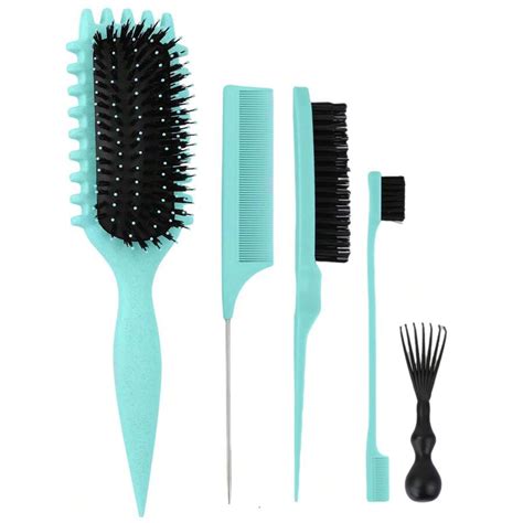 Curl Defining Brush Curly Define Styling Hair Brush Boar Nylon Bristle Brush Shaping