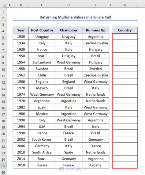 How To Return Multiple Values Based On Single Criteria In Excel