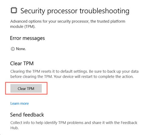 Come Correggere Lerrore Trusted Platform Module Ha Funzionato Male