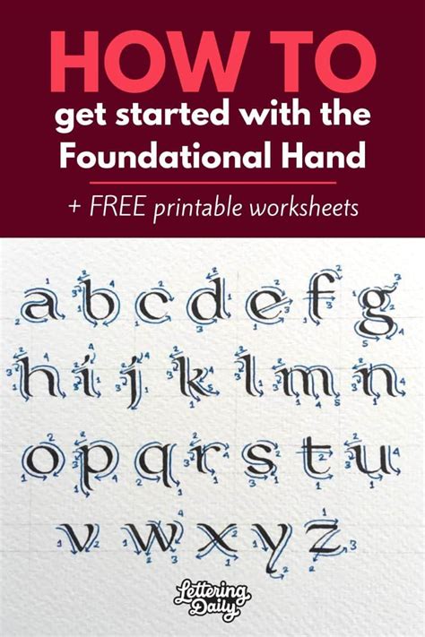 How To Get Started With The Foundational Hand 2022 Lettering Daily