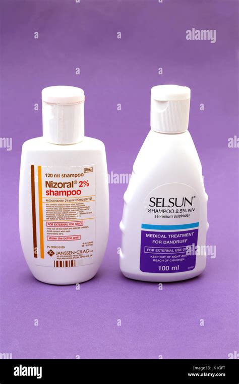 Medicated Shampoo Nizoral And Selsun Stock Photo Alamy