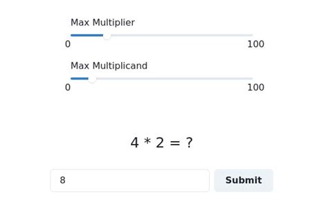Simple Multiplication Game Using Reactjs Typescript And Vite