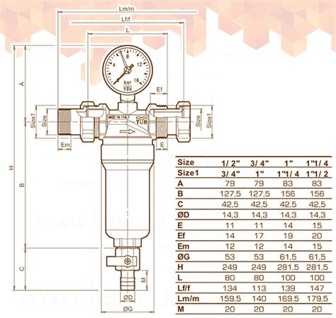 Промивний фільтр Tiemme 3130sm Ø1 100мкм 95°c 16bar очищення від механічних домішок Купити в