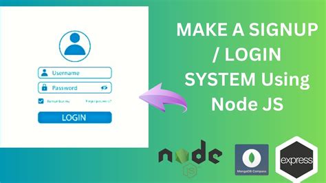 Login And Signup System With User Authentication Using Node Js Express Js And Mongodb Youtube
