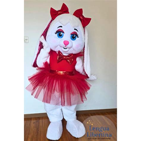 Bunny Mascot Costume Cosplay Mascot Botarga Adult Full Body Bunny