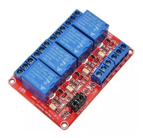 módulo relay 4 canales 5 vdc arduino nivel alto bajo en venta en lima