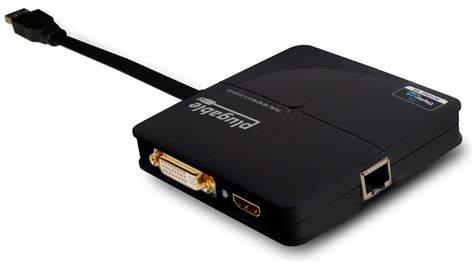 Plugable Usb 3 0 Dual Display Adapter For Multiple Monitors With Gigab Plugable Technologies