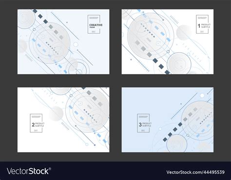 Arrow Communication Dynamic Interface Circles Vector Image