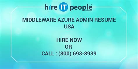 middleware azure admin resume hire it people we get it done