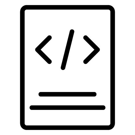 Coding Line Icon 26560695 Vector Art At Vecteezy