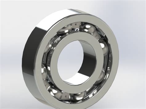 滚珠轴承proe模型图纸下载 懒石网