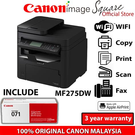 Canon Imageclass Mf275dw Laser Printer Wireless 4 In 1 Monochrome