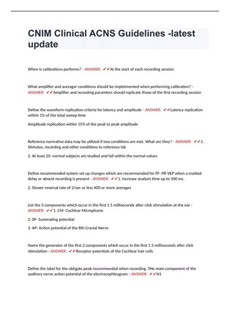 Cnim Clinical Acns Guidelines Latest Update Cnim Clinical Acns Stuvia Us