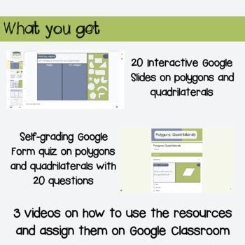 Third Grade Geometry Introducing Polygons With Interactive Slides And Quiz